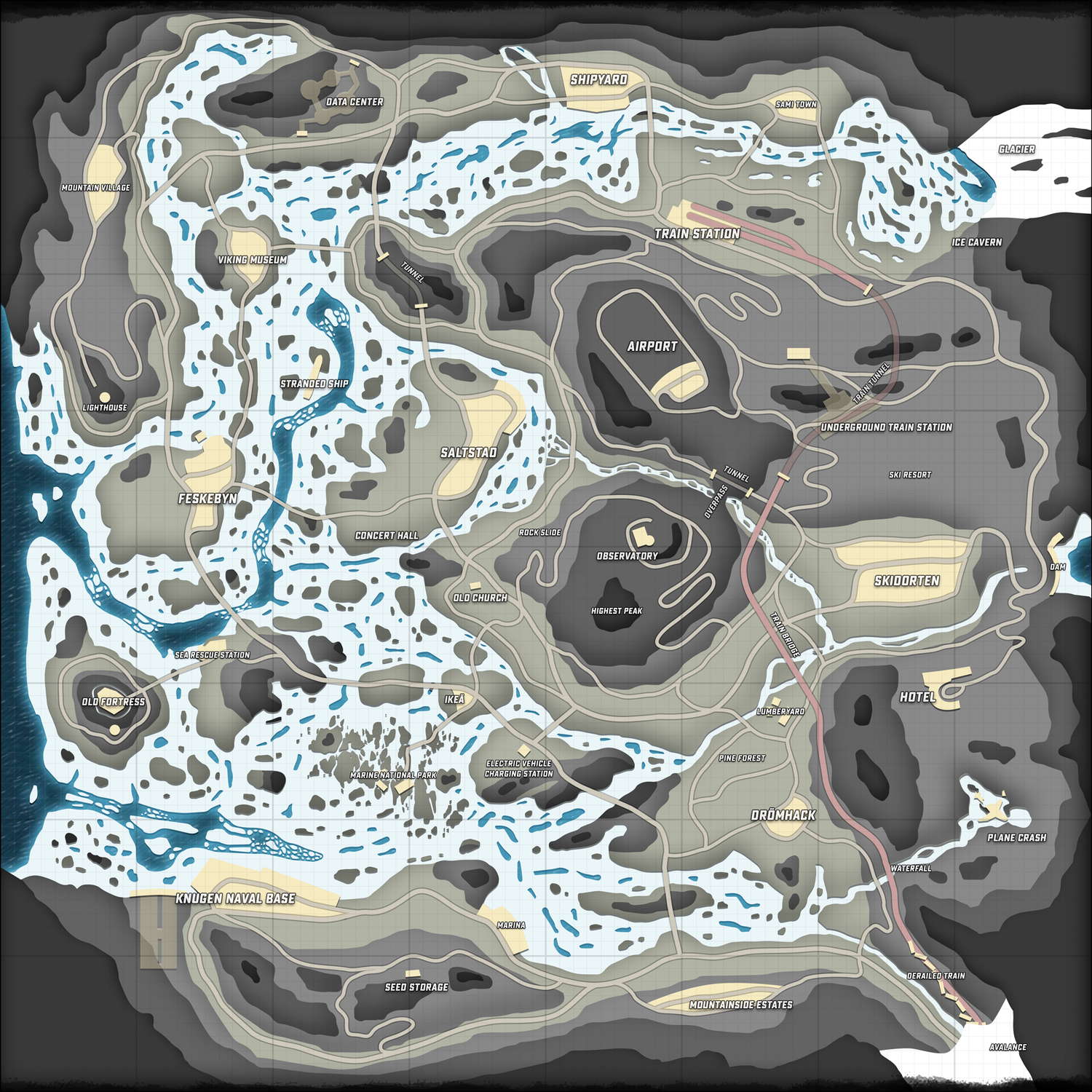 This Playerunknown's Battlegrounds fan concept for a Scandinavian map ...