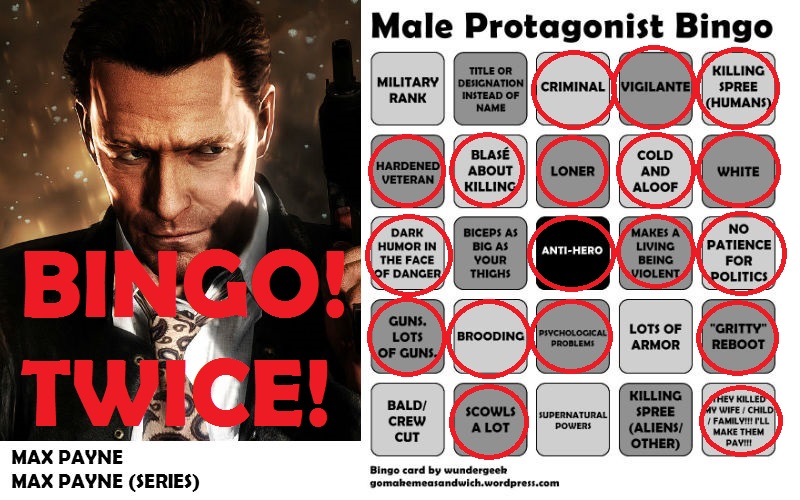 Let’s play Male Protagonist Bingo
