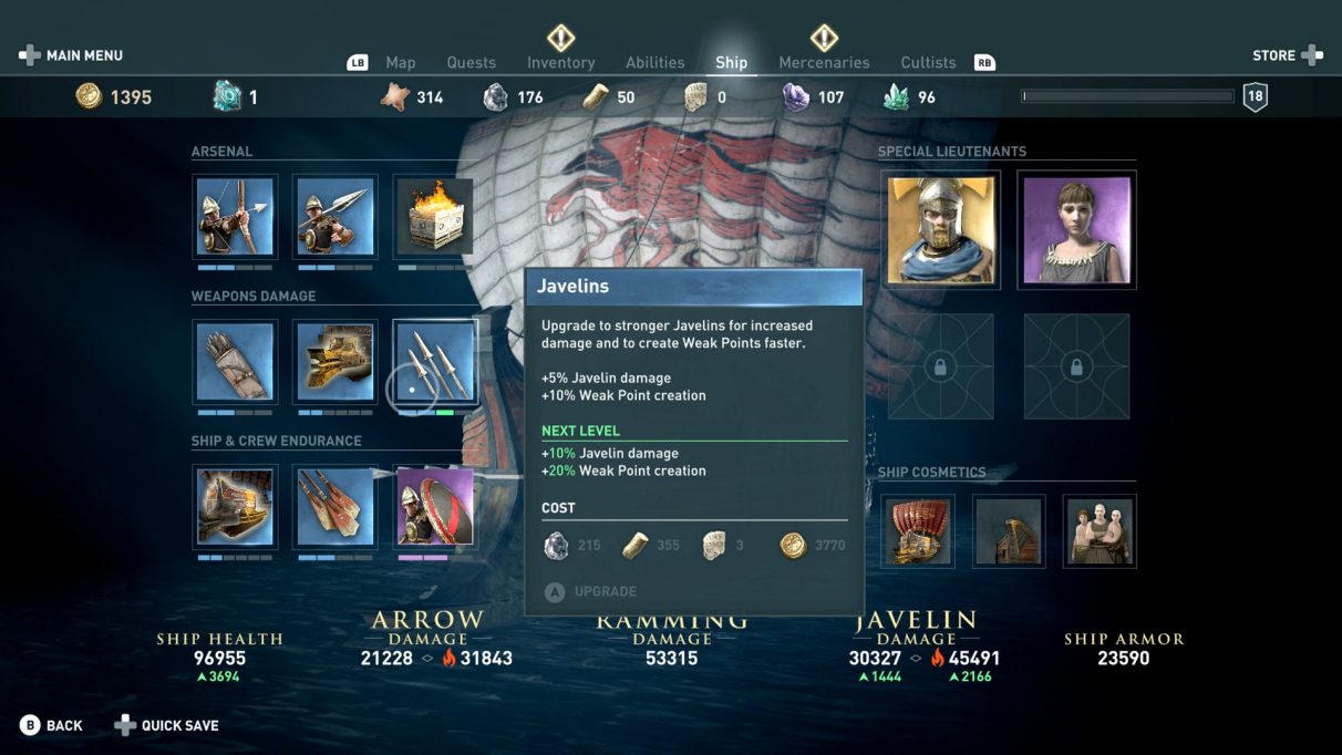 Assassin’s Creed Odyssey crusing: all of the ship cosmetics, upgrading ...