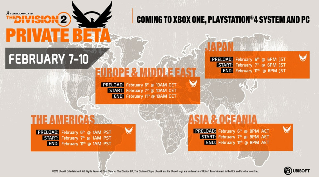 The Division 2 beta begin occasions, beta dates, launch date, Epic ...