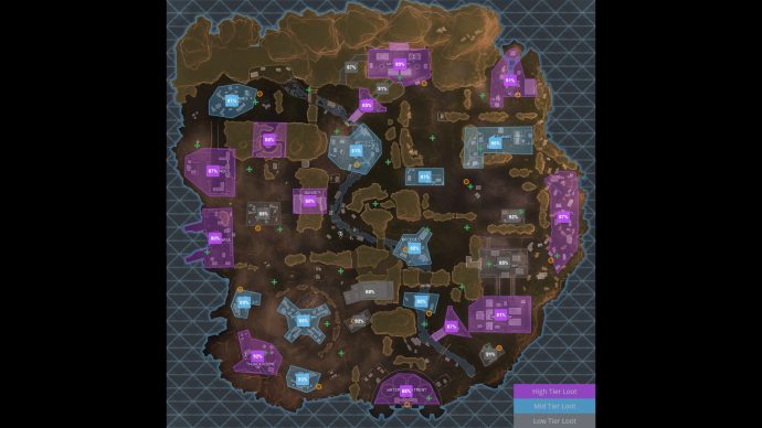 Apex Legends map (King’s Canyon): loot map, Apex Legends areas, the ...
