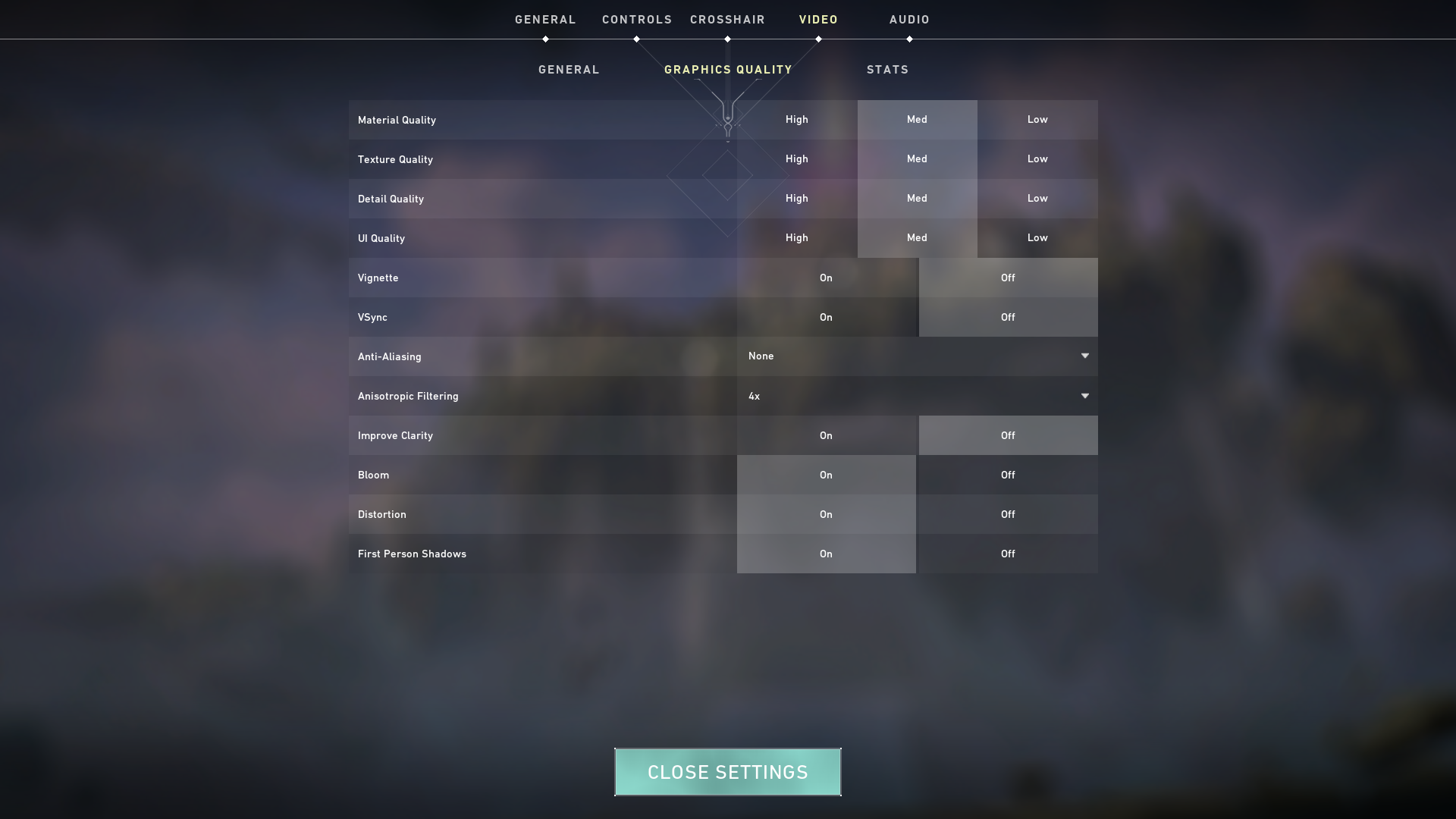 Valorant Graphics Settings Game Dimension